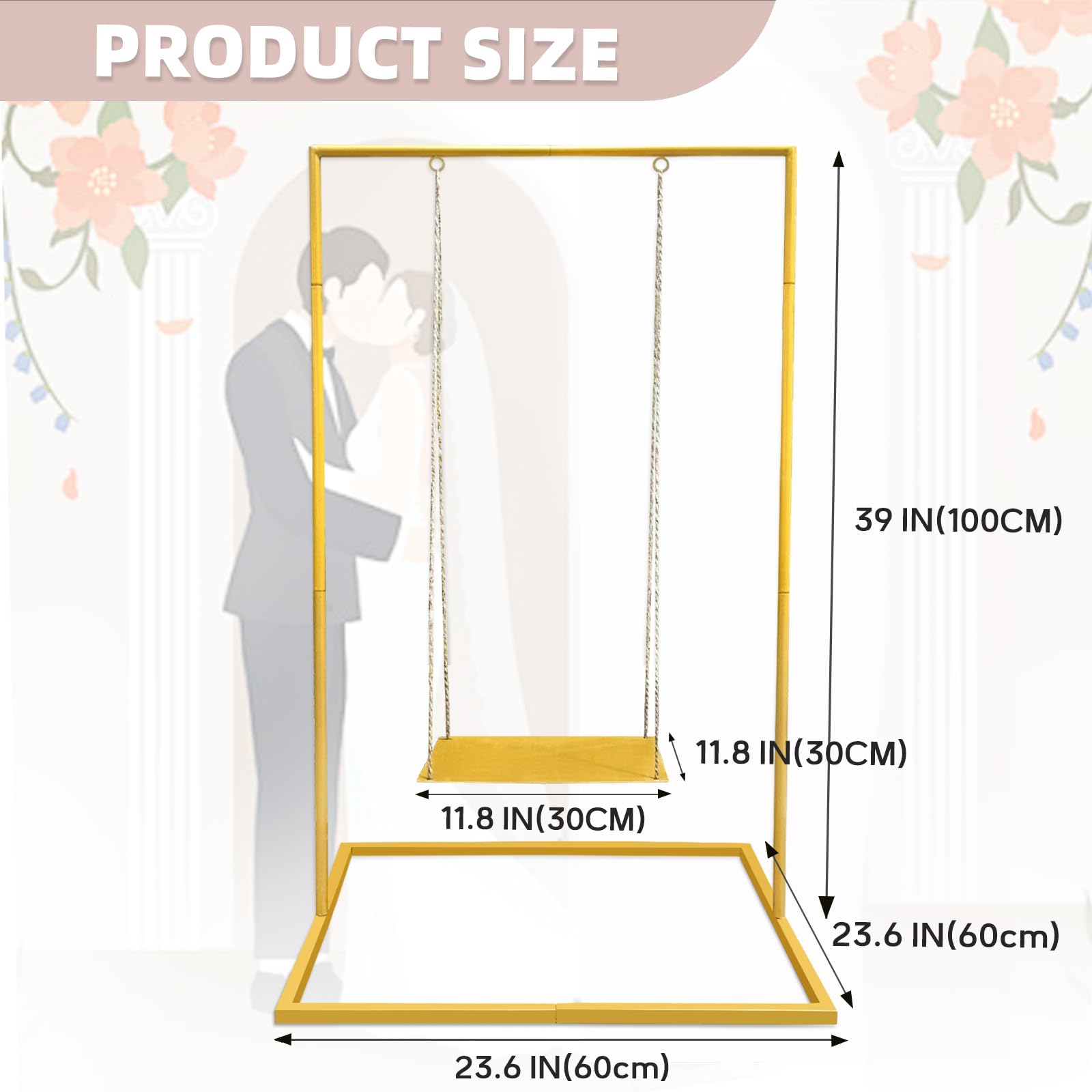 Snapklik.com : Cake Swing Stand Metal Hanging Dessert Display Floating ...