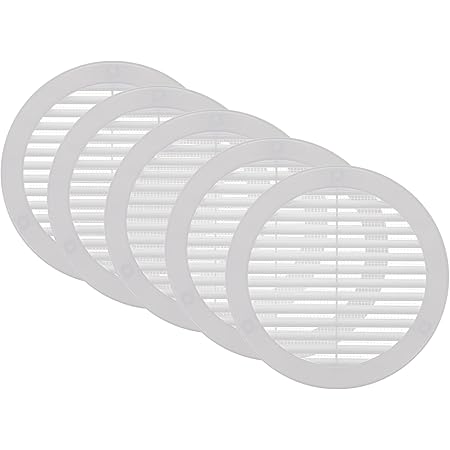 Vent Systems 6'' Inch White Soffit Vent Cover with Flange - Pack of 5 ...