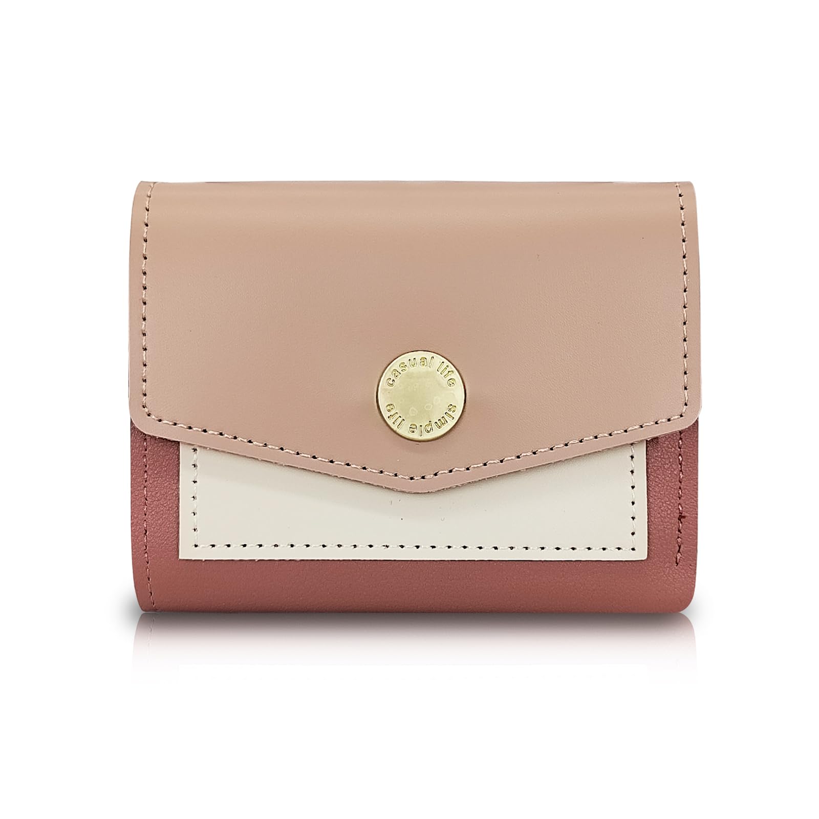 Amazon.com: MultiValue Womens Wallet, Leather Credit Card Holder Slim Small Wallet Compact ...