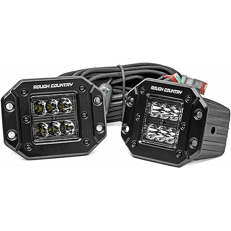 Amazon.com: Rough Country 2" Black Series Square LED Cube Lights ...