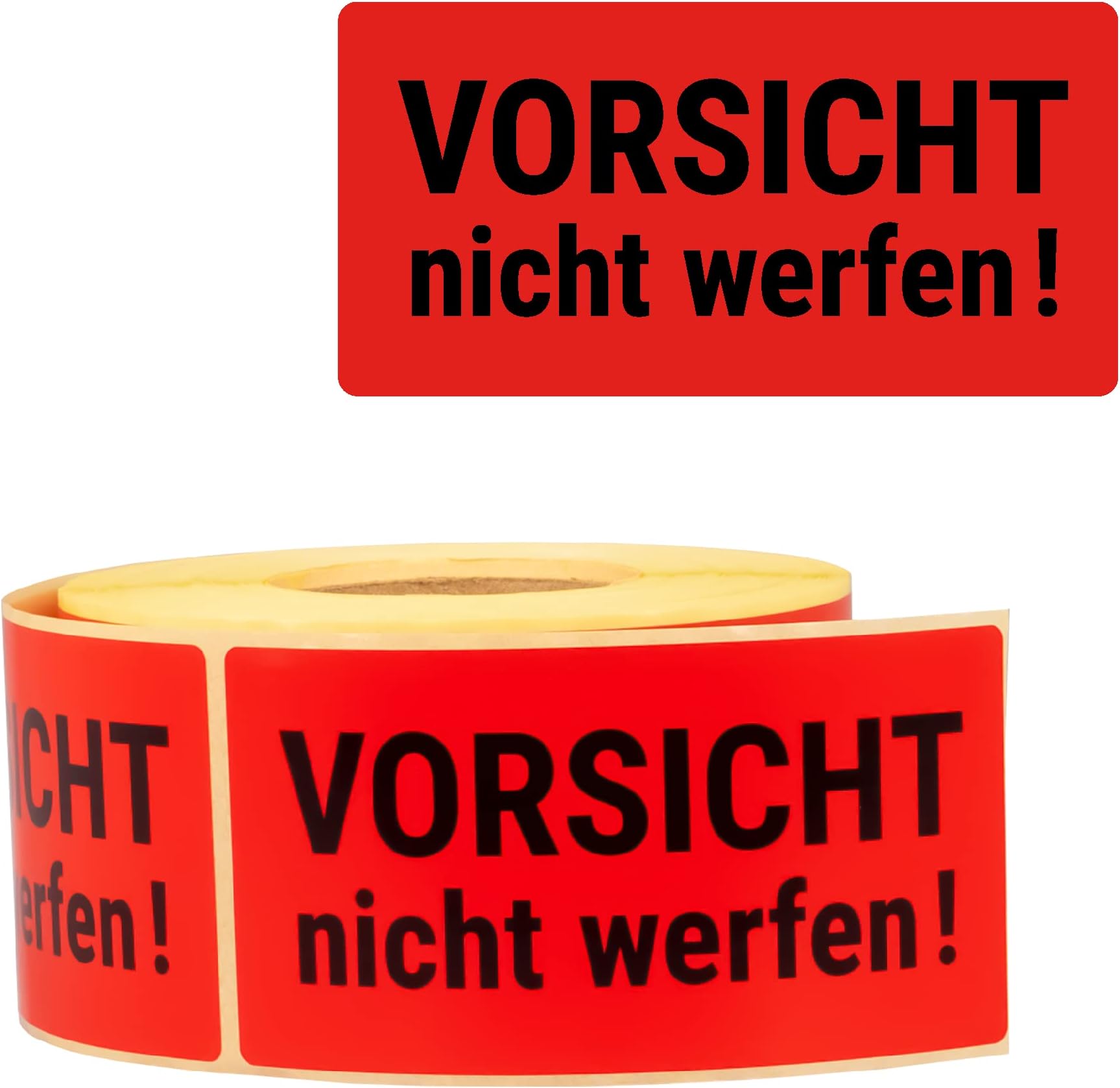 zega-labels Warnetiketten - Vorsicht Glas! Bruchgefahr! - 500 Stück je ...