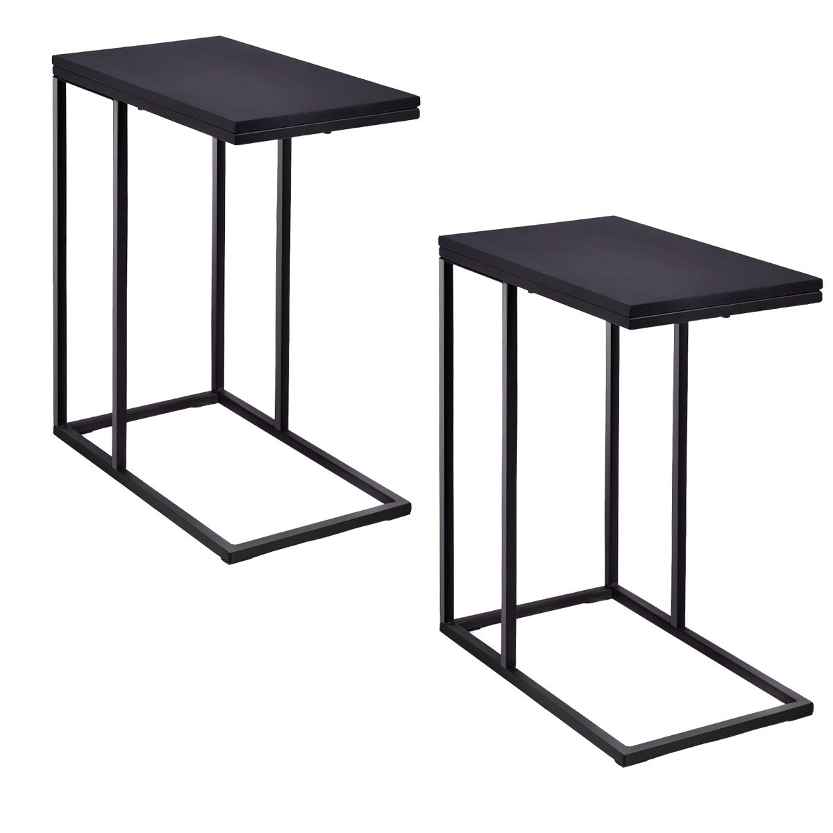 Amazon.com: Tangkula Sofa Side End Table C Table Laptop Holder End ...