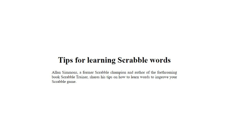 Tips for learning Scrabble words - App on Amazon Appstore