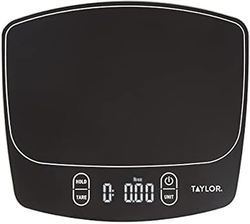 Amazon.com: Taylor Waterproof Digital Kitchen Scale, 11 pounds, Black ...