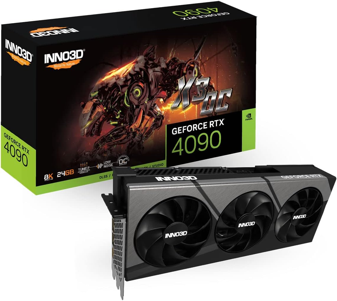 Inno 3D NVIDIA Video Card RTX 4090 X3 OC 24GB GDDR6X 384bit, 2520MHz ...