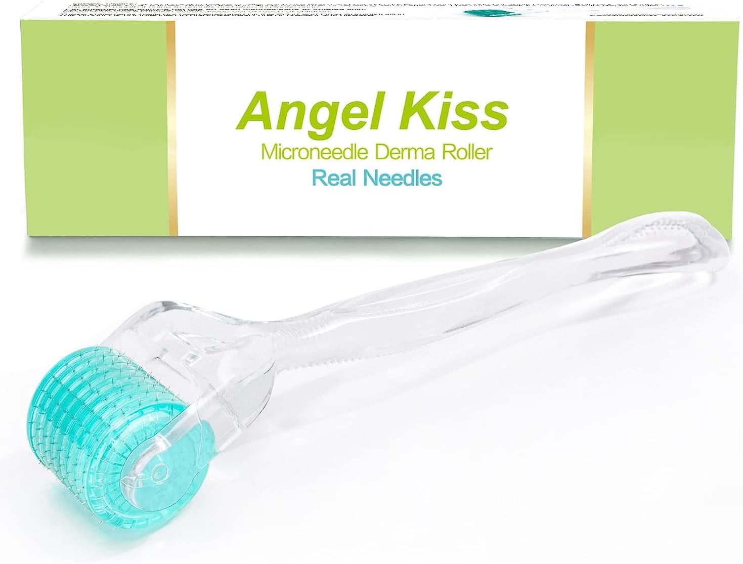 Angel Kiss Derma Roller REAL NEEDLE - 0.5mm Micro Needle Roller for ...