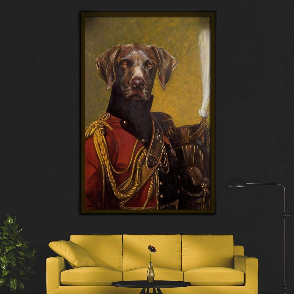 Hond Met Menselijk Lichaam