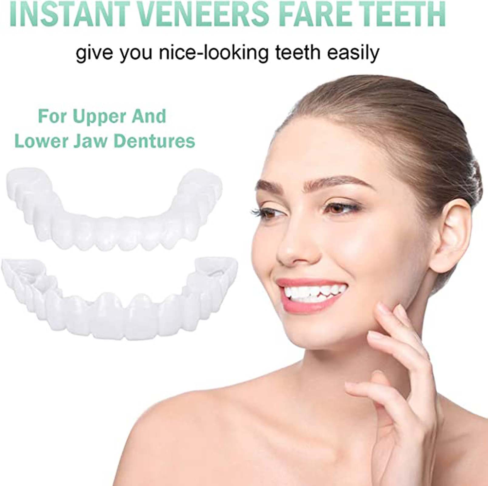 Watch teeth covers, teeth veneers, snap-on smile, fake tooth on Amazon Live