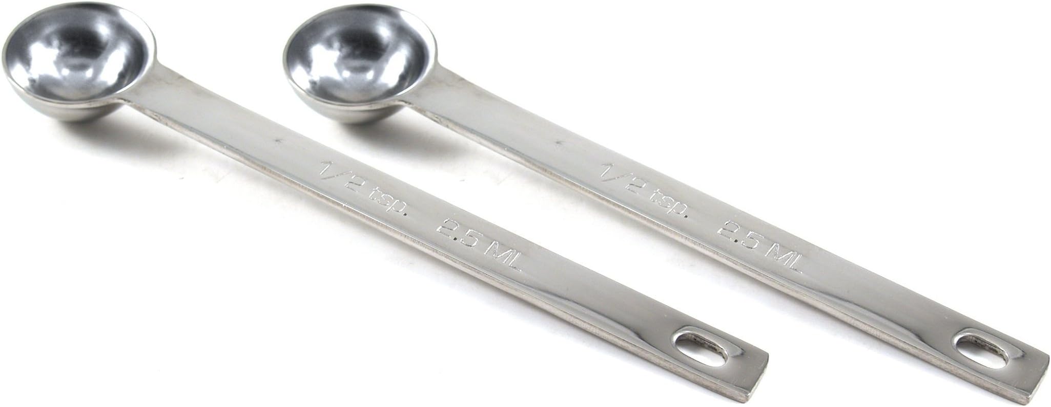 Amazon.com: LEIFENY 2PCS 1/2 Tsp(1/6tbsp, 2.5ml) Single Measuring Spoon ...
