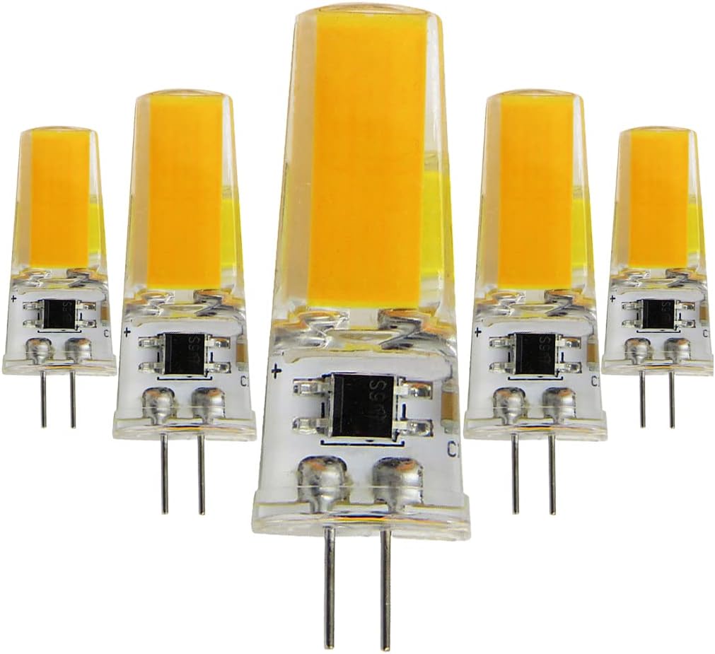Klgeivb (5-Pack G4 COB LED Light Bulbs Lighting Dimmable, Professional ...