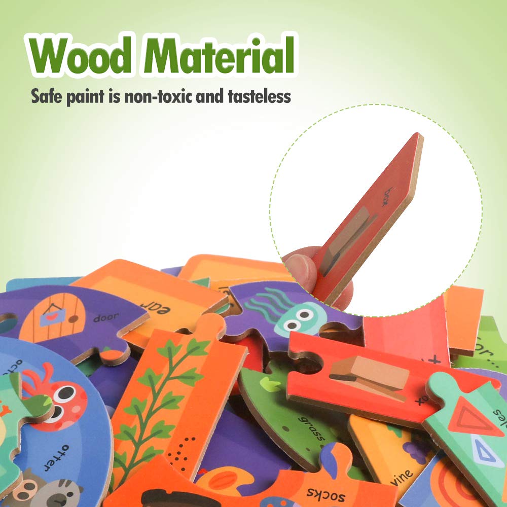 Snapklik.com : Wooden Jumbo Alphabet ABC Letter Toddler Puzzles Color ...