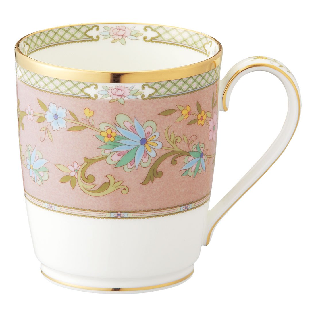 Amazon.com: Noritake T59880/9983-7 Yoshino Pink Bone China Mug, 10.4 fl ...