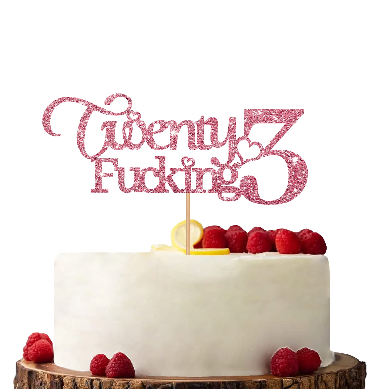 Snapklik.com : Rose Gold Twenty Three Cake Topper, Happy 23rd Birthday ...