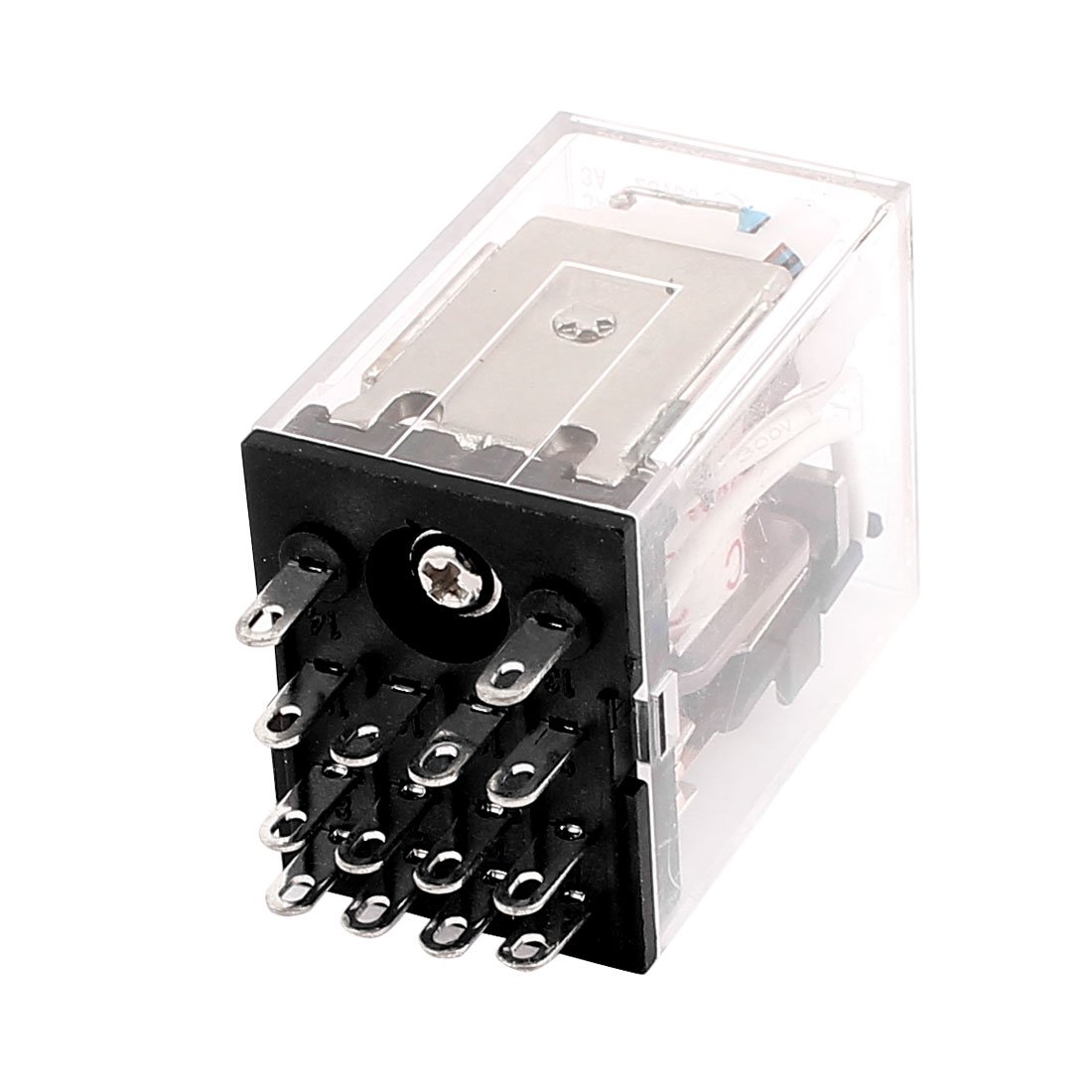 Buy IIVVERR AC 220V 3A Authorized Coil 14Pin 4PDT 4NO 4NC Red LED ...