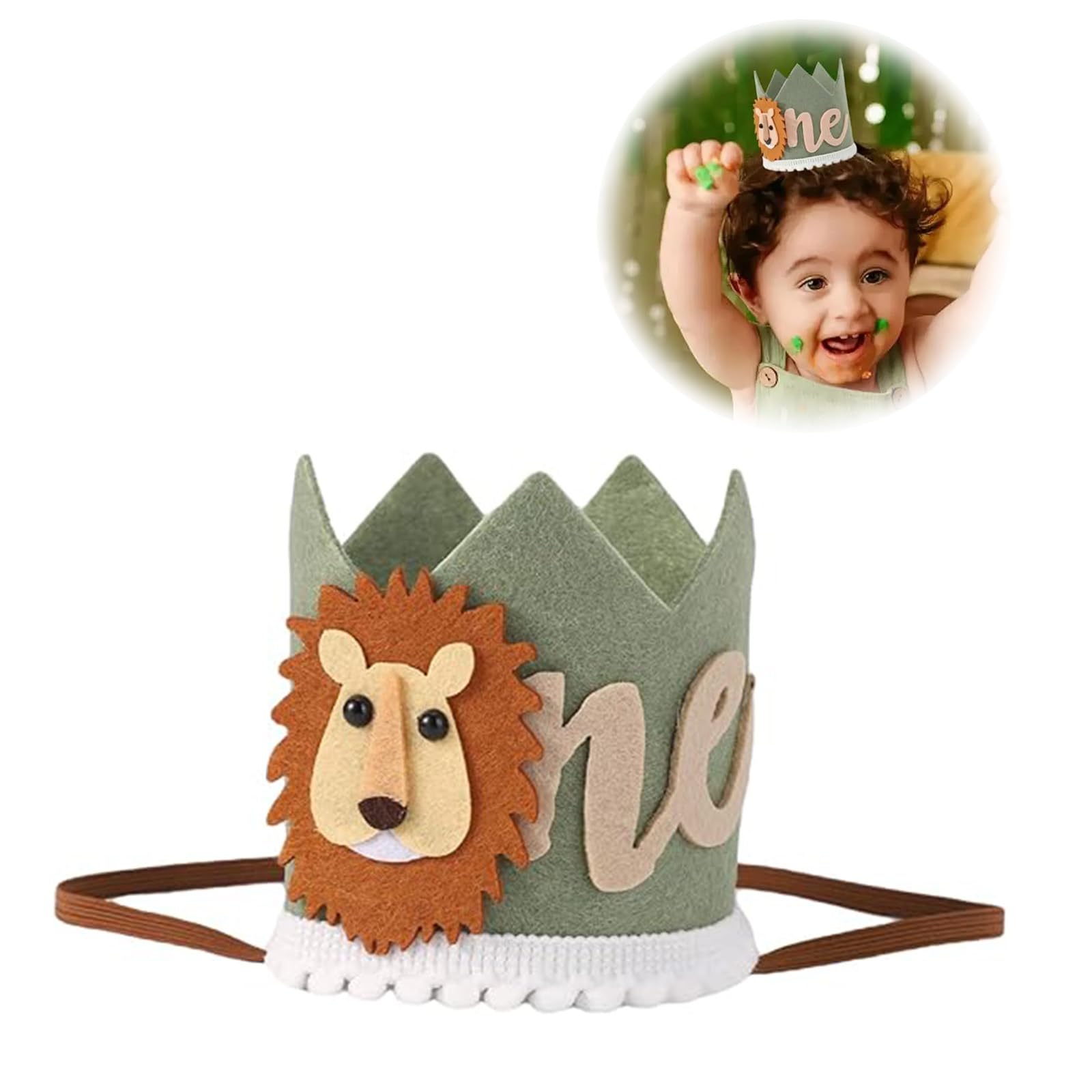 1st Birthday Hat, 1st Birthday Crown Boy, Birthday Crown 1 Year Old for ...