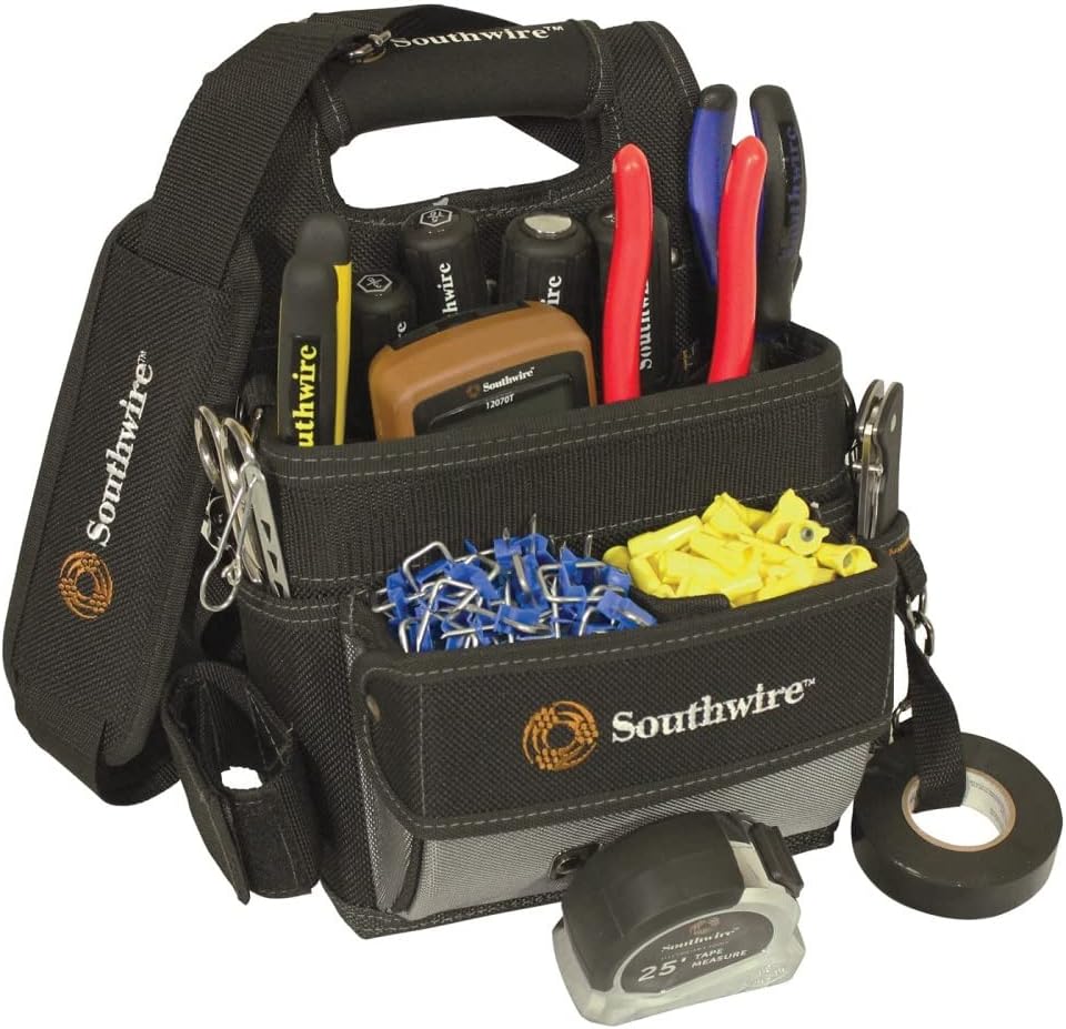 Southwire BAGESP Electrician's Shoulder Pouch Tool Carrier : Amazon.co ...