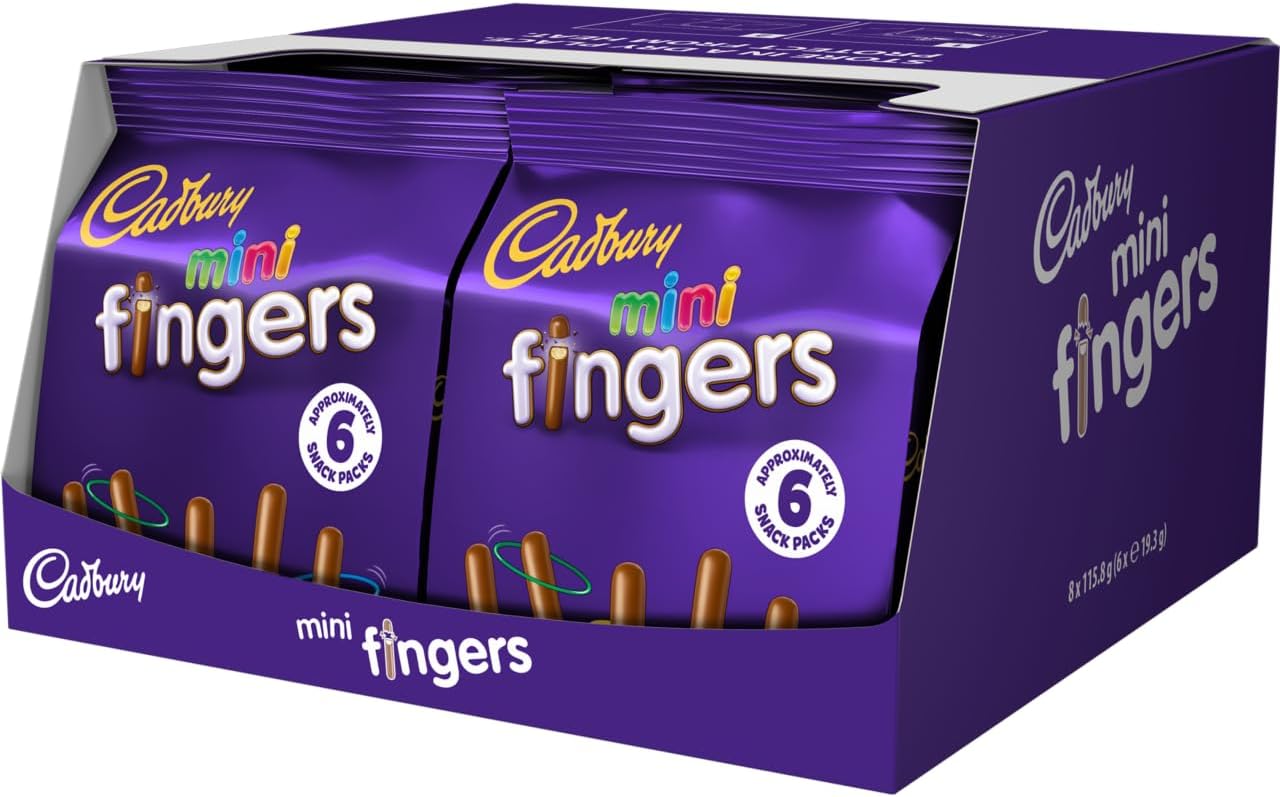 Cadbury Mini Fingers Biscuits Bag, 115.5g (Pack of 8 Bags) : Amazon.co ...