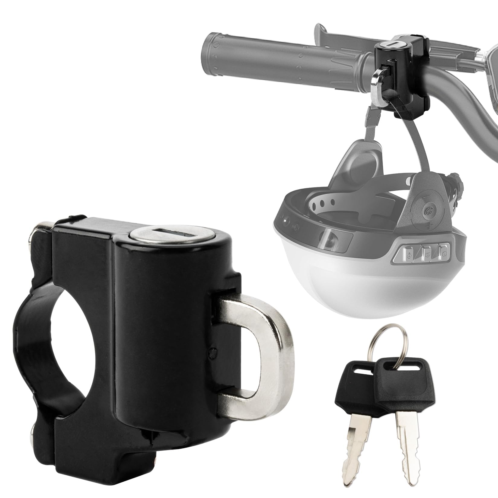 Amazon.com: PSLER Motorcycle Helmet Lock Anti-Theft Tamper-Proof Helmet ...