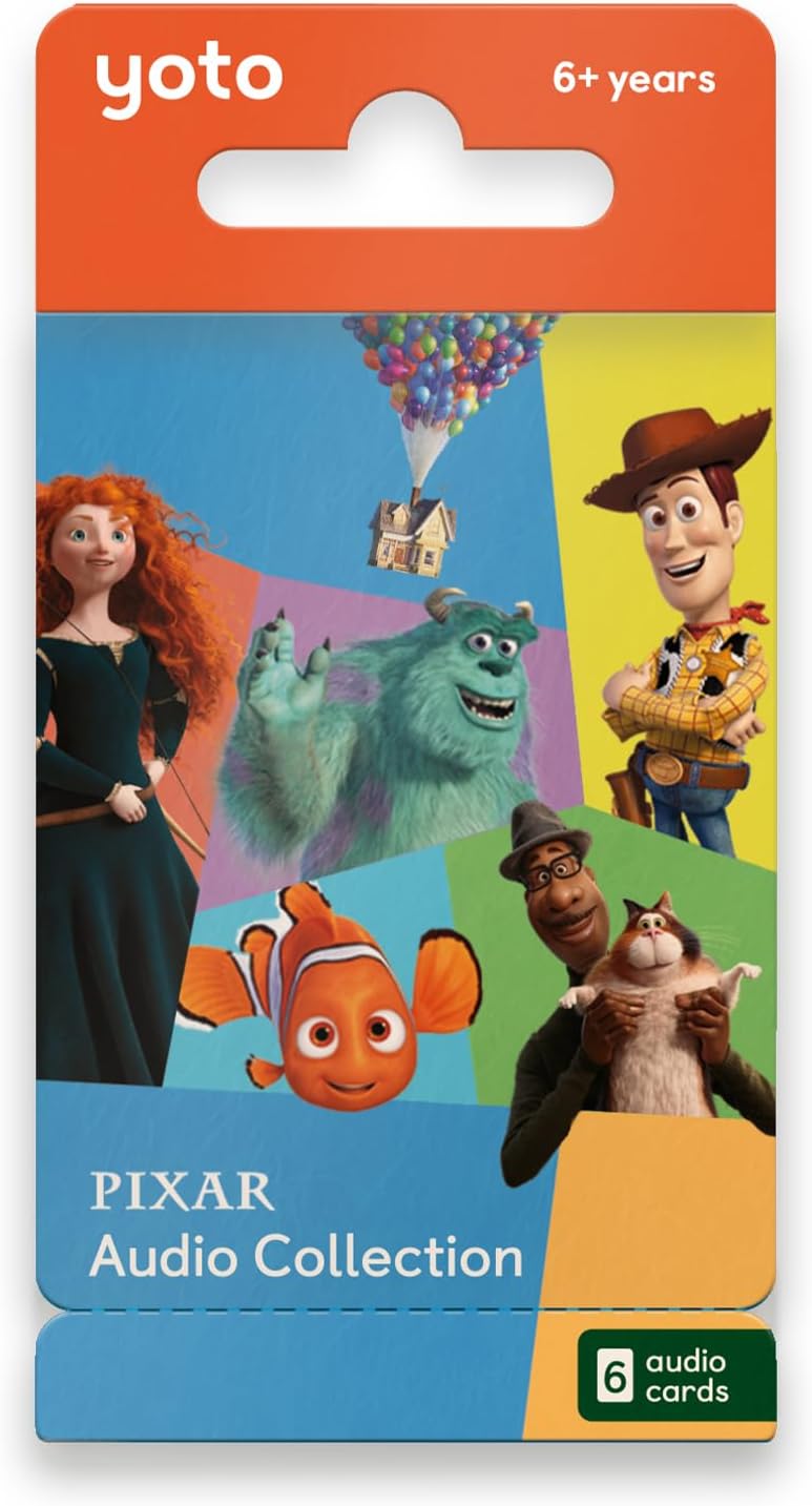 Amazon.com: Yoto Disney Pixar Audio Collection – 6 Kids Audio Cards for ...