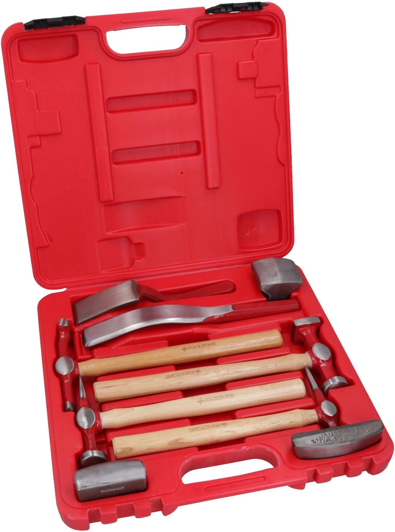 9pc Panel Beating Set Auto Body Dent Repair Kit Hickory Handle Hammers ...