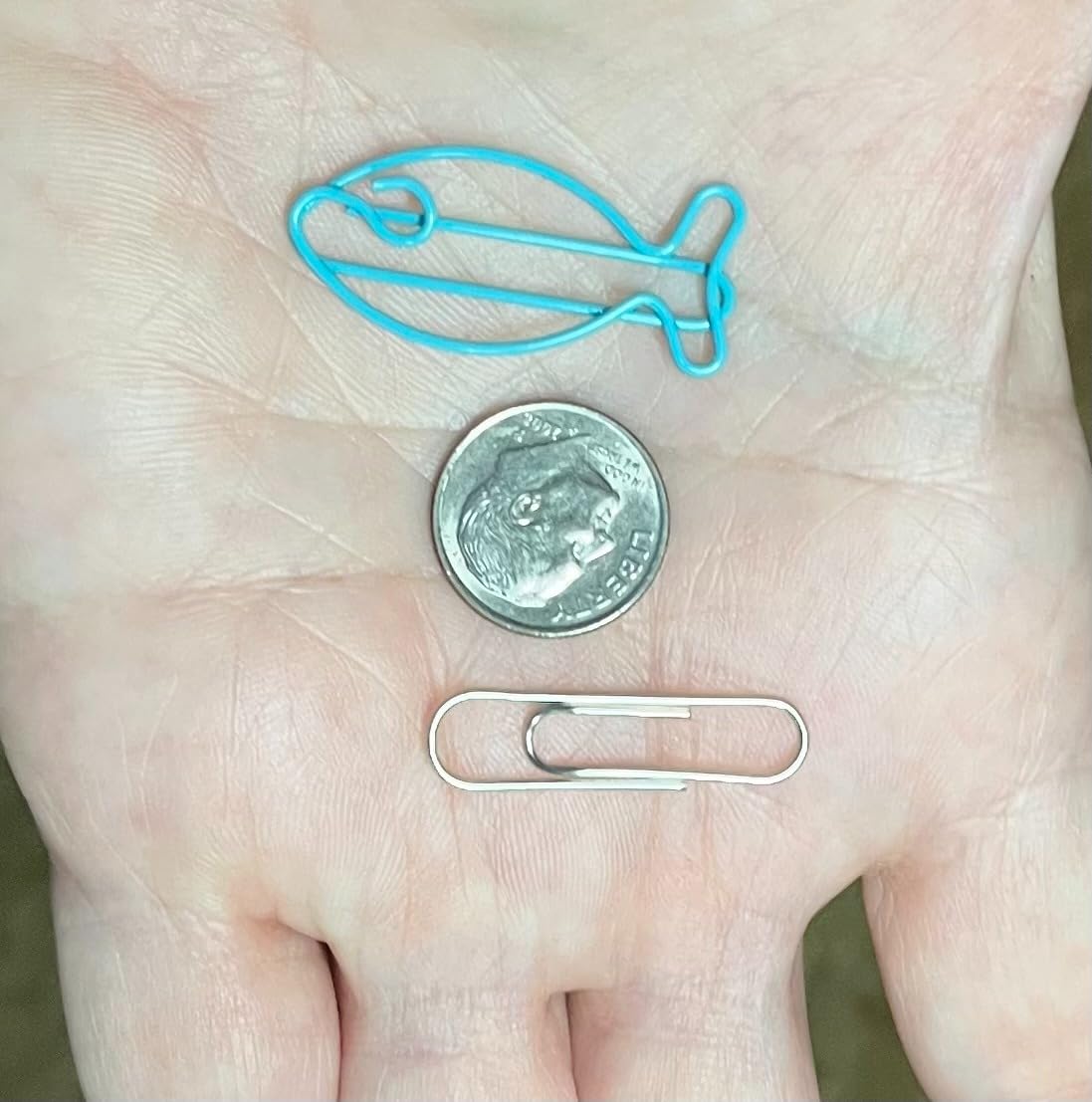 Amazon.com : 100pcs Shaped Paper Clips Portable Paperclip Fish Shape ...