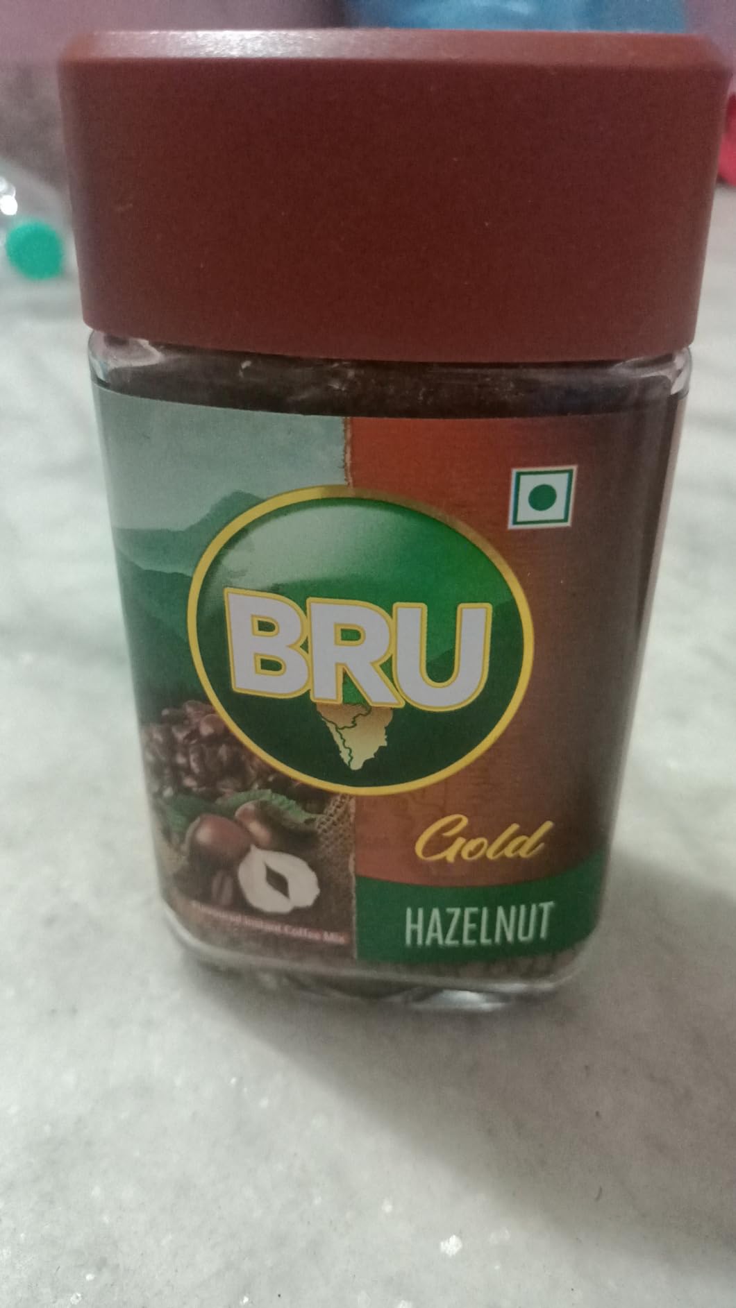 Bru Gold Hazelnut 55g | Flavoured Instant Coffee | Flavourful Twist to ...