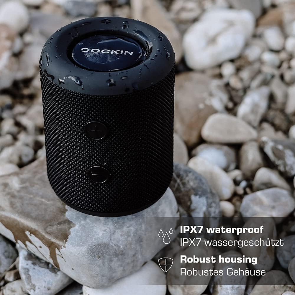 DOCKIN D Mini Bluetooth Speaker – Portable Speakers – 2 Full Range ...