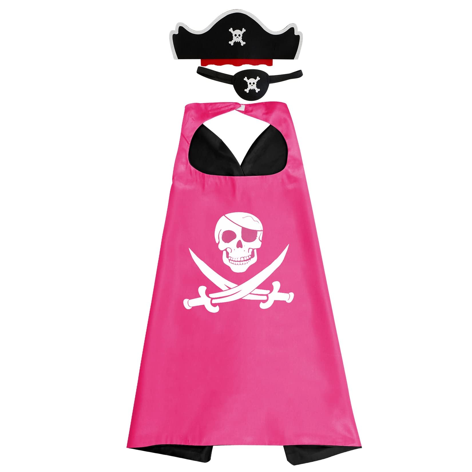 Snapklik.com : Cartoon Pirate Dress Up Satin Capes Cosplay Birthday ...