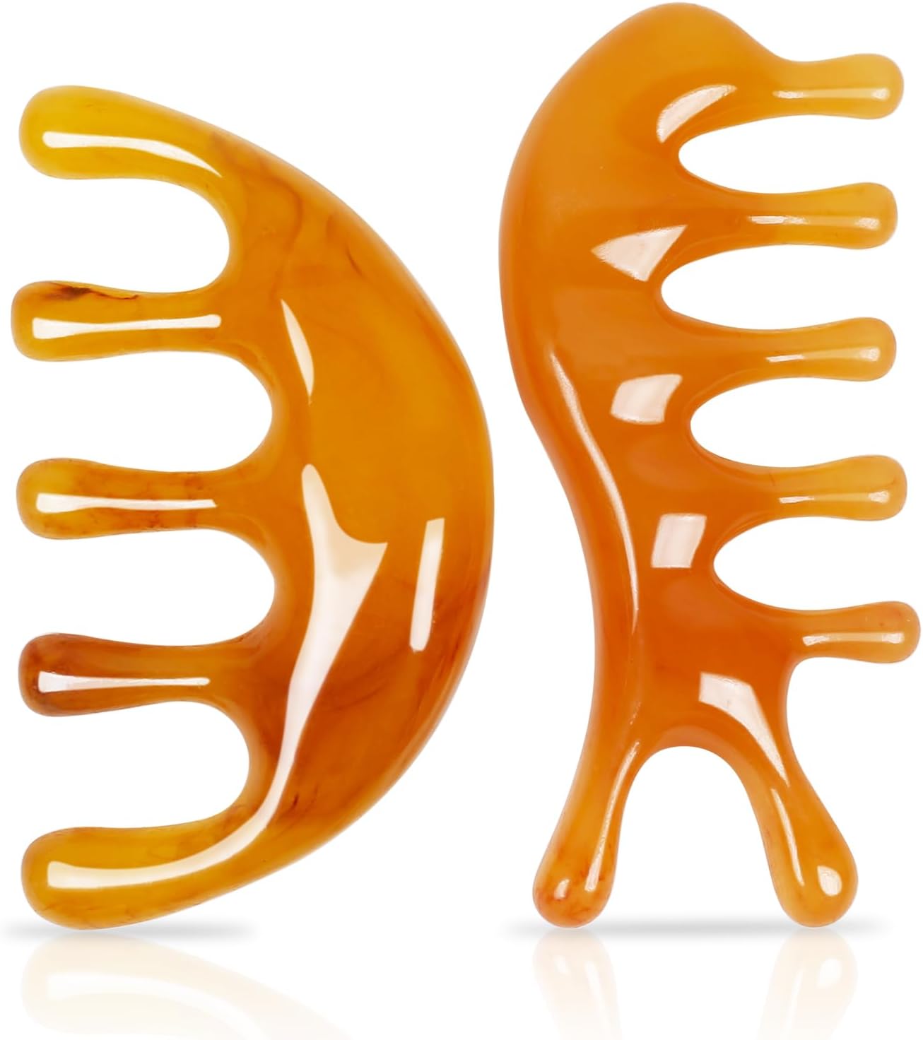 Amazon.com: Eikeefyer 2 Pcs Resin Massage Gua Sha Combs, Guasha ...