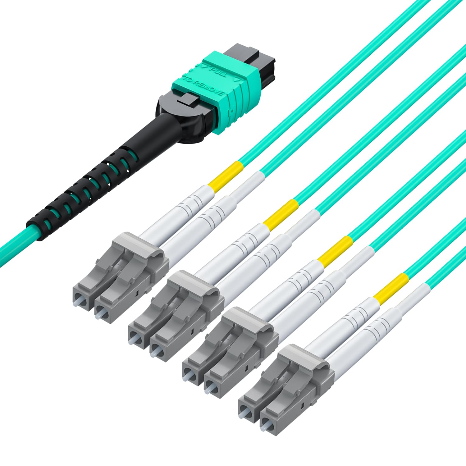 Snapklik.com : 10Gtek Fiber Optic Cable Patch Cord - MPO To 8X LC ...