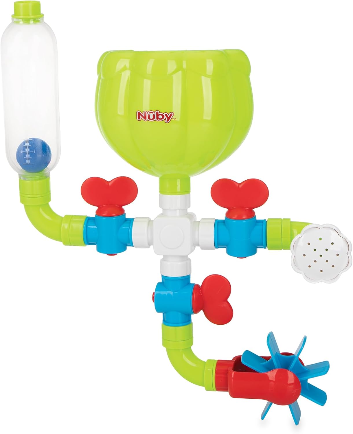 Nuby Wacky Waterworks Pipes Bath Toy with Interactive Features for ...