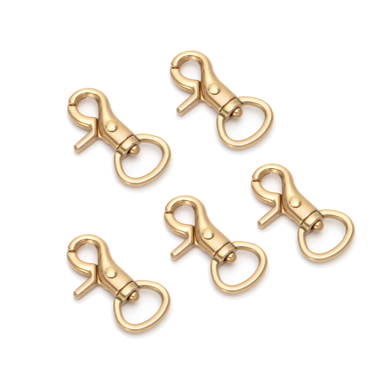 Snapklik.com : Solid Brass Trigger Snap Hooks Lobster Clasps Swivel Trigger Snap Hooks For ...