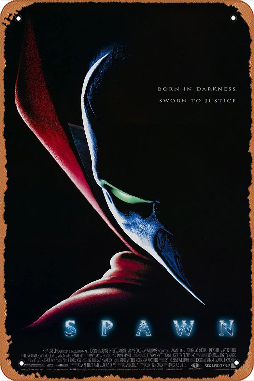Amazon.com: Muecddoa Movie Poster Classic Metal Sign Spawn (1997) Wall ...