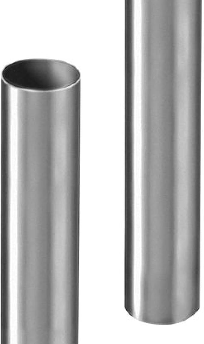 ZAMBELLI Zink Fallrohr gefalzt DN 100, 2m Silber, Regenrohr verzinkt ...