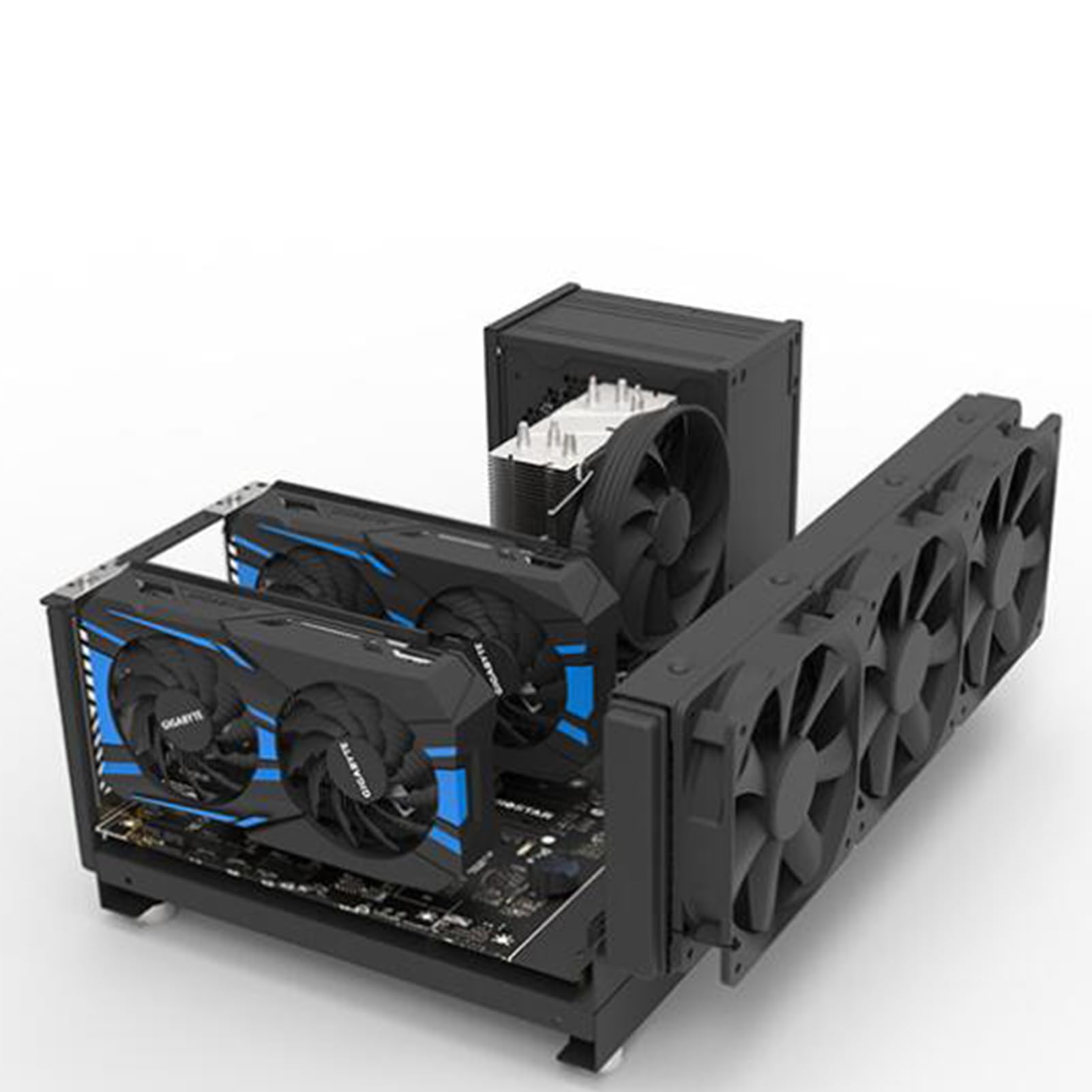 DIY Computer Motherboard Case Rack, ATX Open Air Frame Chassis Bracket ...