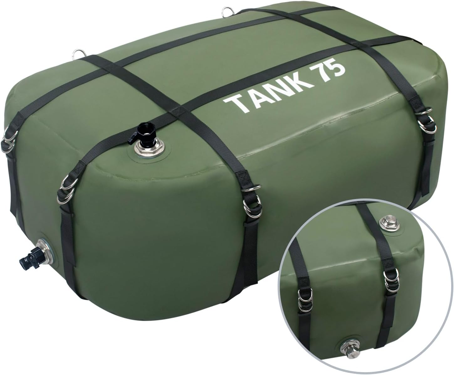 Amazon.com: TPU Water Storage Bladder, 75 Gallon Portable RV Fresh ...
