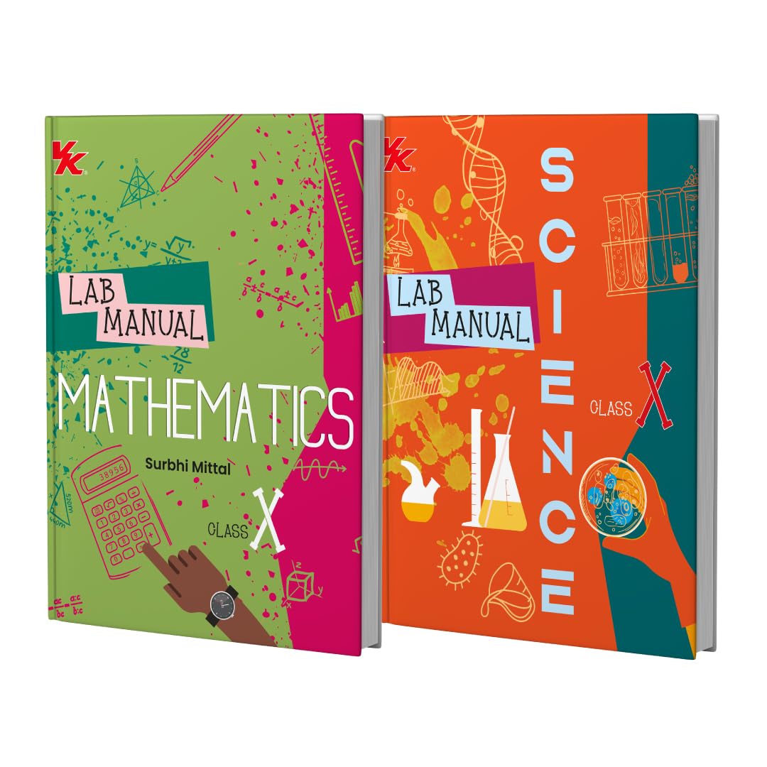 Lab Manual Mathematics & Science (HB) With Worksheet (Set of 2 Books ...