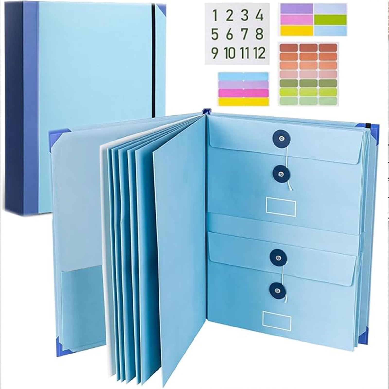 Document Organizer Folio with Labels, Personal Family Important ...