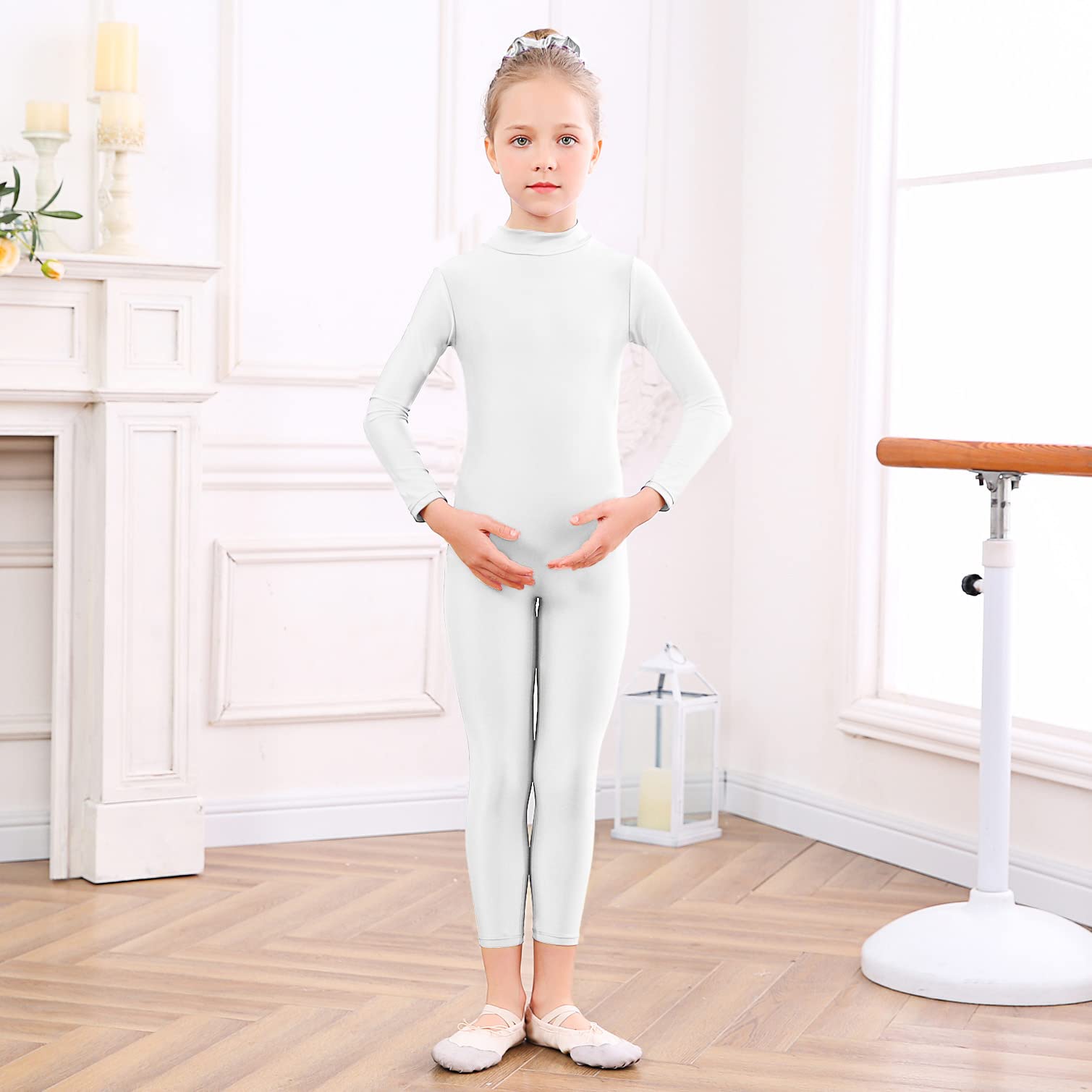 Snapklik.com : Speerise Girls Gymnastics Leotards Long Sleeve Unitards ...