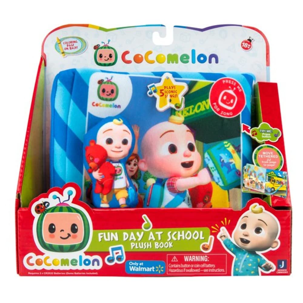 Co Comelon Nursery Rhyme Singing Time Plush Book Featuring Tethered ...