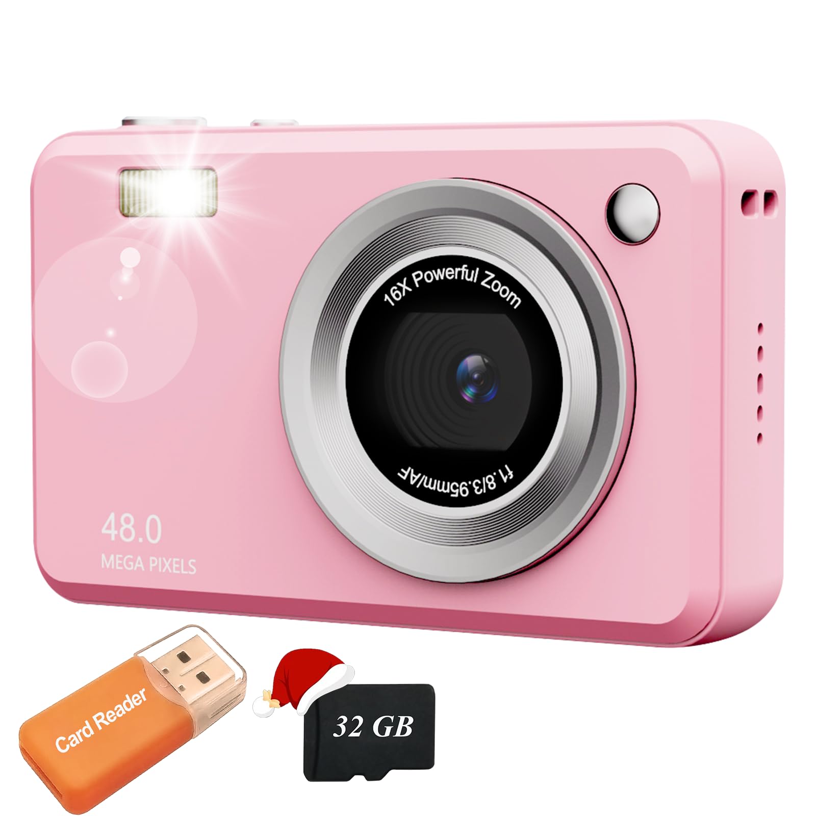 Amazon.com : Digital Camera, FHD Camera with 32GB Card, Lanyard, 16X ...
