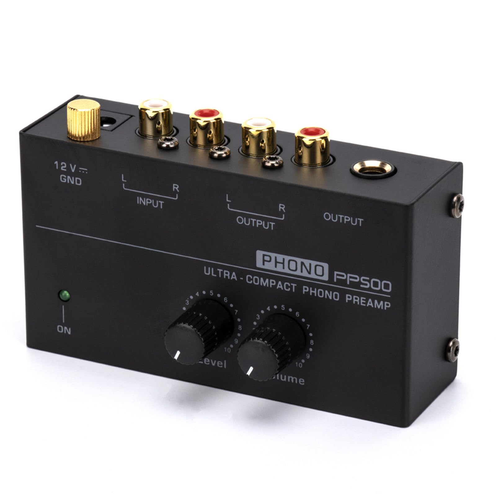 Amazon.com: 6.35mm TRS or 2RCA Audio Headphones Phono Preamp Amplifier ...