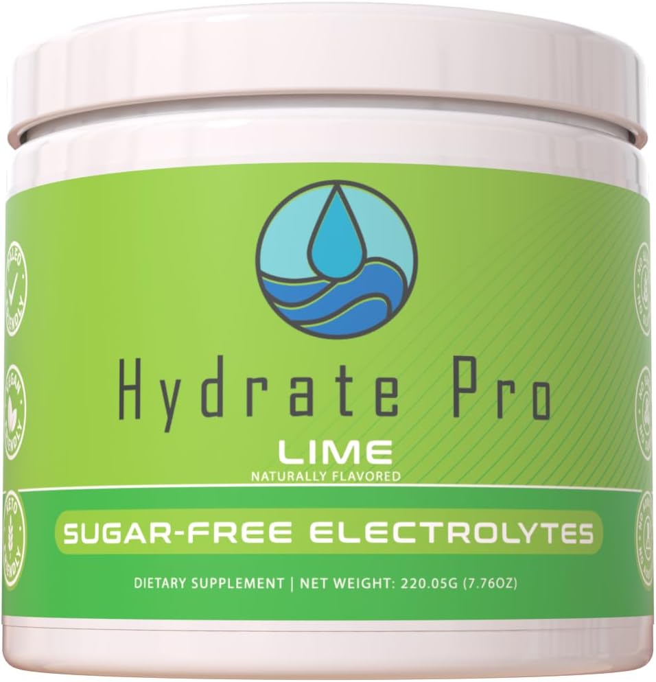 Amazon.com: Hydrate Pro Sugar-Free Electrolyte Hydration Powder for ...