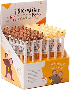 Puckator Inkredible Erasable Pen with Cute Baby Mouse Topper - Cool ...