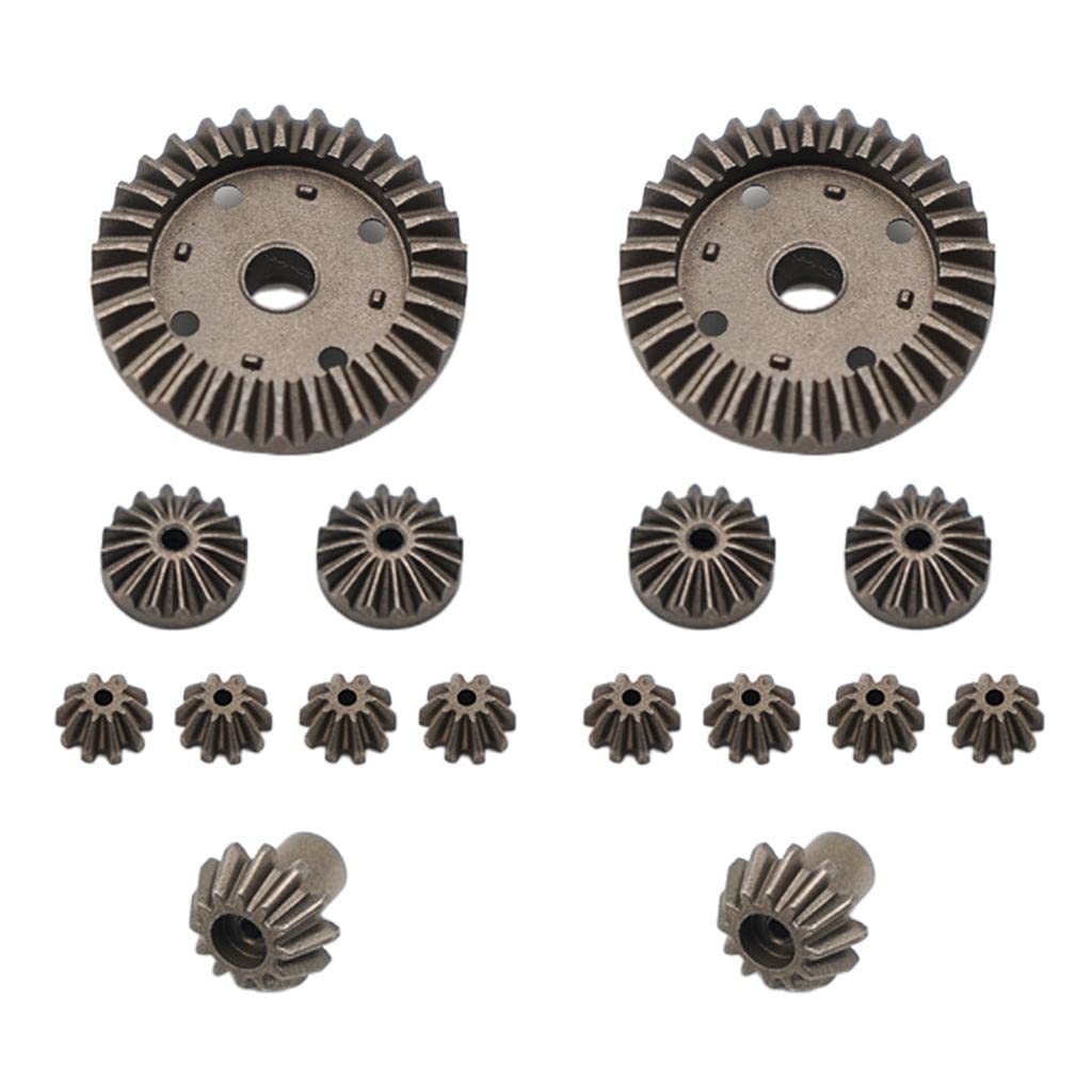 UJEAVETTE® Wltoys 12428 Rc Car Upgrade Differential, Gear Parts 16 ...