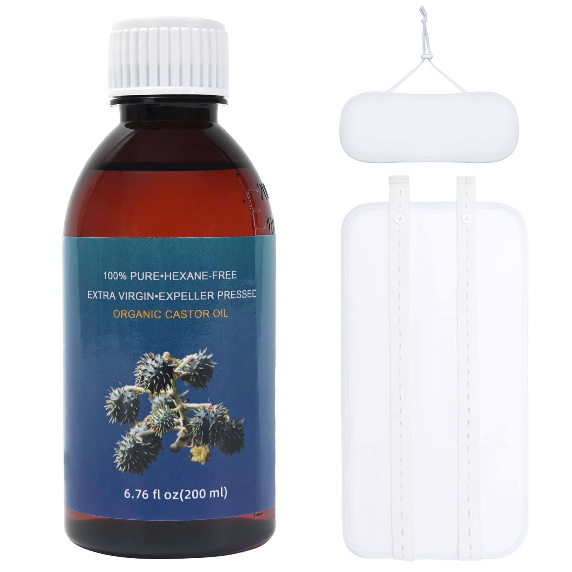 Castor Oil Pack Wrap Adjustable Organic Castor Oil Packs for Liver ...