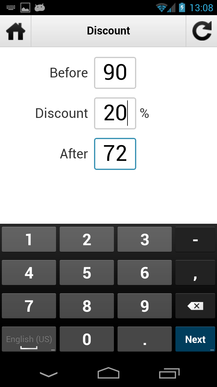 Percentage Calculator - App on the Amazon Appstore