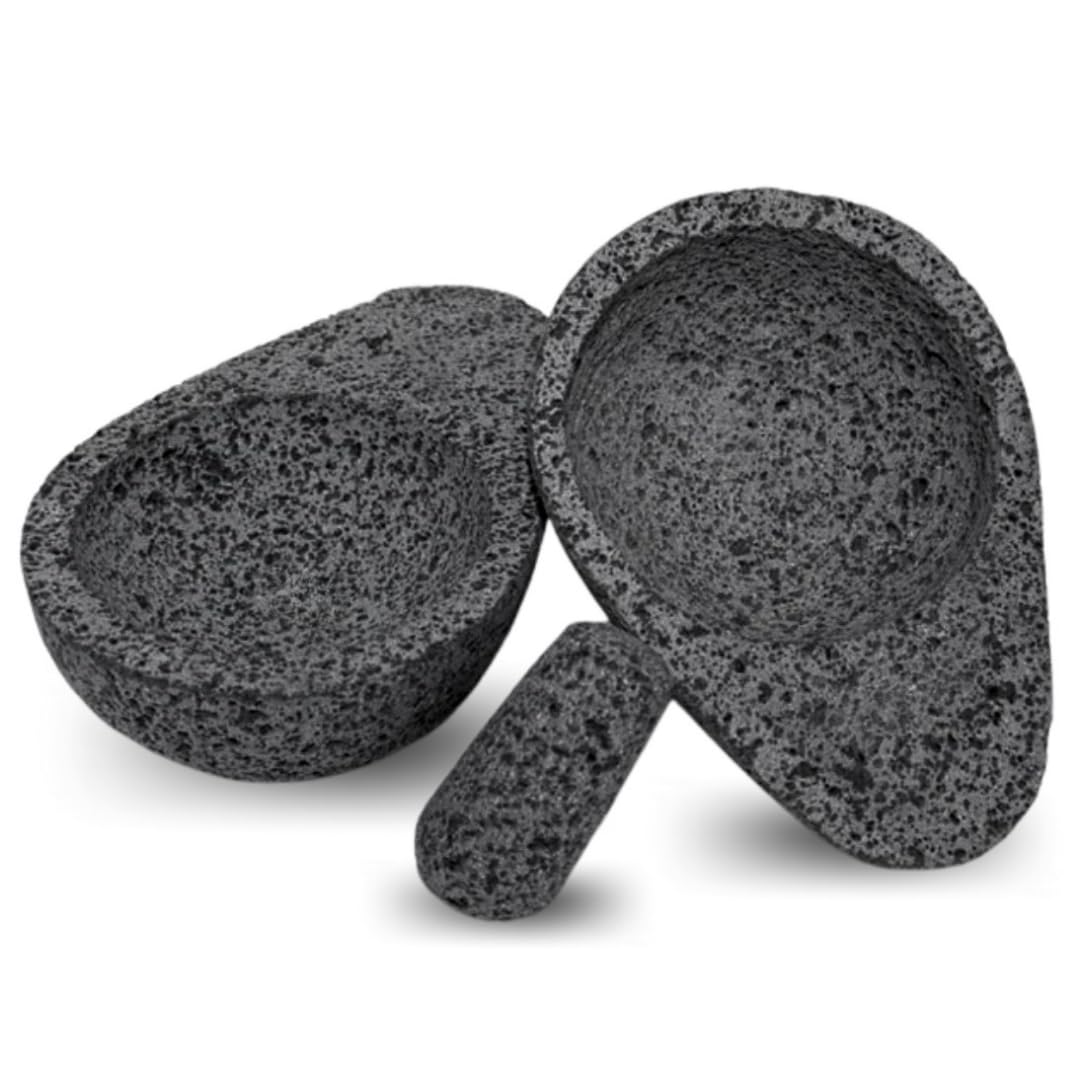 Snapklik.com : YO PIDO MX Molcajete Set Of Two Half Avocado-Shaped ...