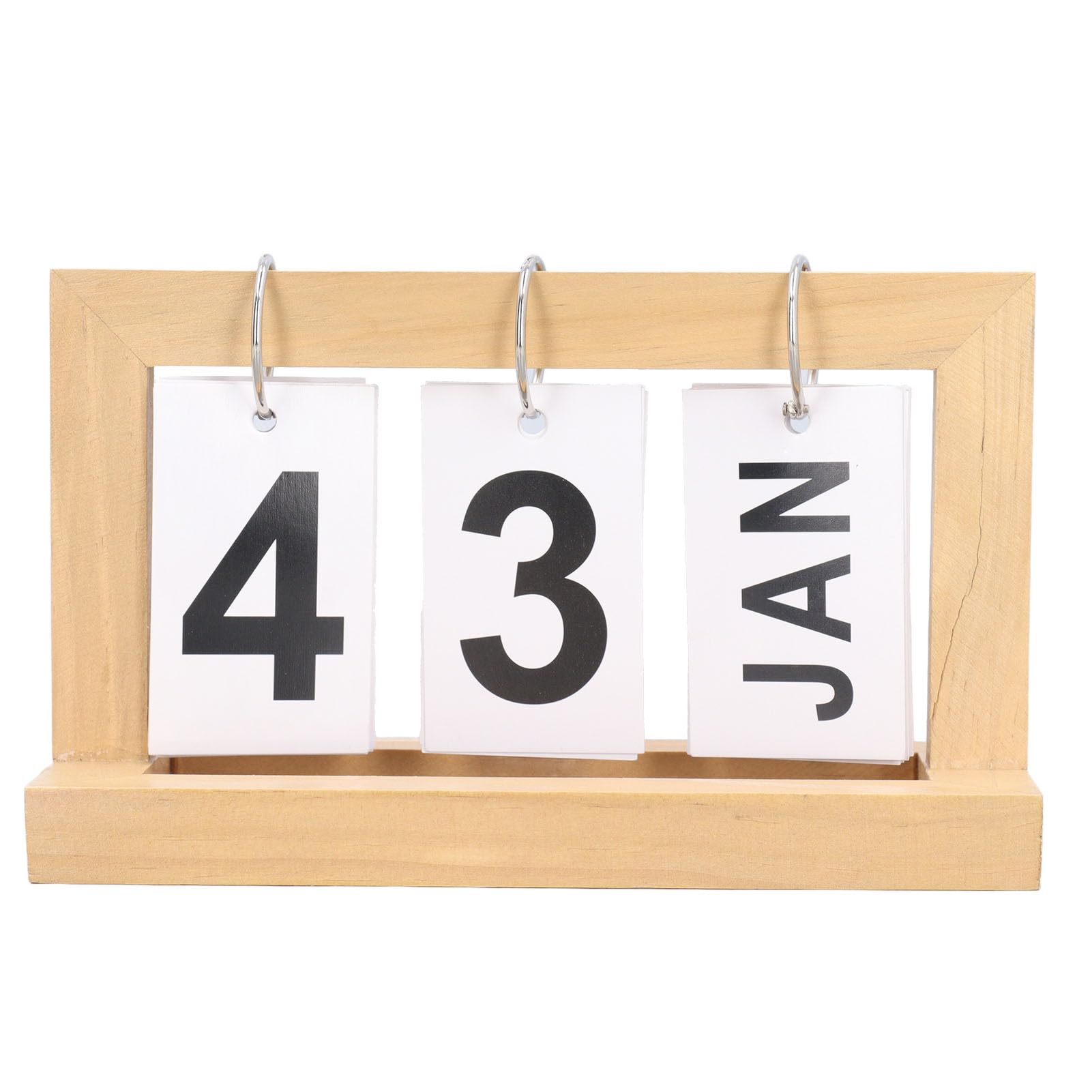 Buy Retro Wooden Desk , Perpetual Flip with Large Display, Flip Desktop ...