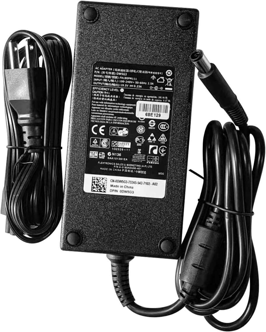 180W for DELL Alienware Laptop Charger: for Alienware 13 15 17 R1 R2 R3 ...